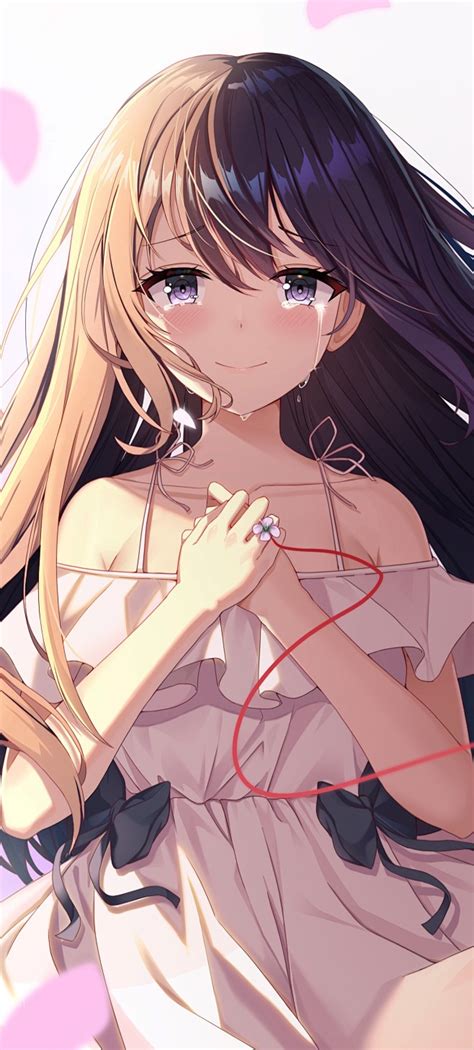 モカパン 二次元少女 动漫壁纸 白色连衣裙