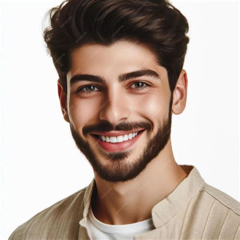 Portrait Of A Smiling Middle Eastern Appearance Person Isolated On