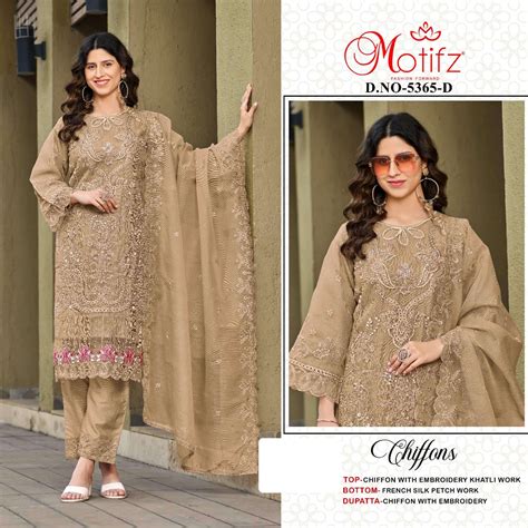 Motifz D 5365 Abcd Pakistani Designer Suit Catalog Wholesalers