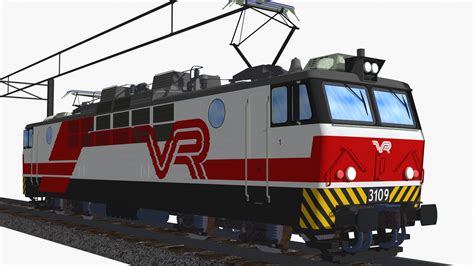 3d Vr Class Sr1 Finnish Electric Locomotive Model Turbosquid 2145209