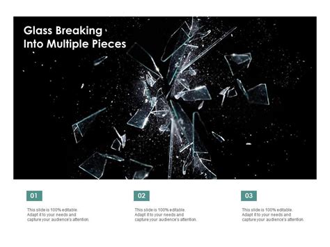 Glass Breaking Into Multiple Pieces Powerpoint Shapes Powerpoint
