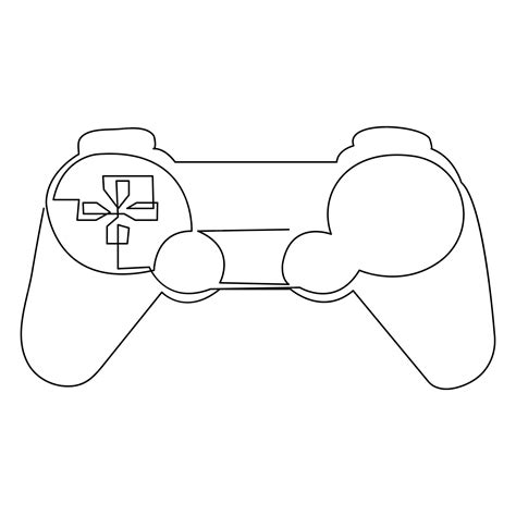 Premium Vector Game Controller Continuous Single Line Outline Vector