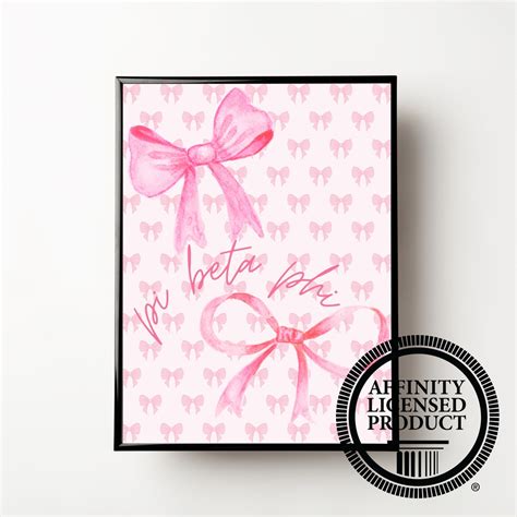 Pi Beta Phi Poster Pi Beta Phi Bow Print Custom Pi Beta Phi Ts