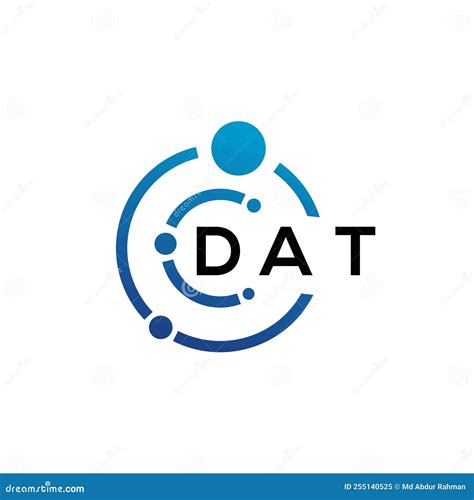 Dat Letter Logo Design On White Background Dat Creative Initials Letter Logo Concept Dat
