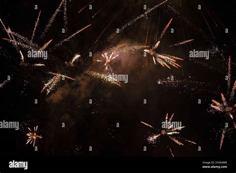 Cambridge Uk 05th Nov 2024 The Fireworks Display Seen From