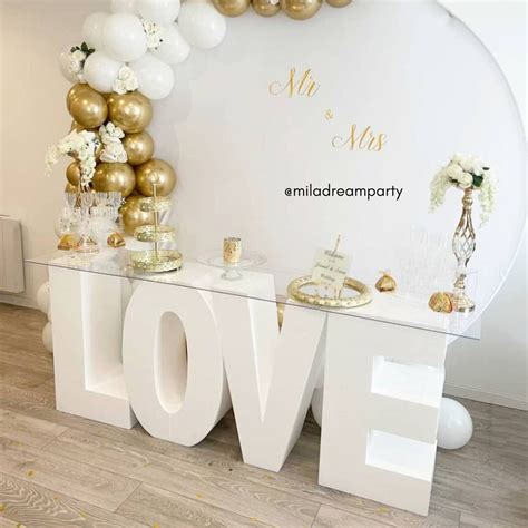 Love Giant Letters Styrofoam Letter Table For Wedding Wedding Cake Support Etsy