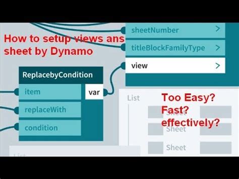Dynamo Tutorial SETUP VIEWS AND SHEET BY DYNAMO YouTube