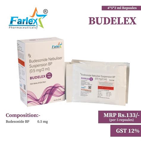 Budesonide Bp 05 Mg 2 Ml At Rs 665box In Panchkula Id 2850417402533