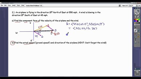 Vector Word Problems Worksheet At Collection Of Vector Word Problems Worksheet