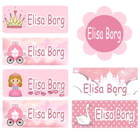 Sweet Princess Name Label Stickers Stickerina