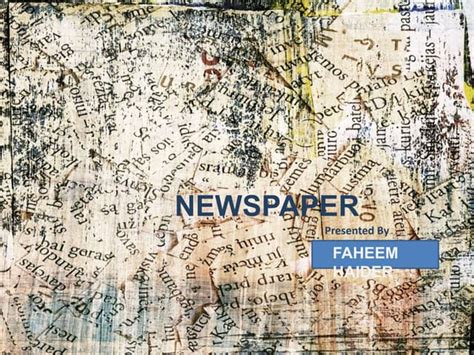 Newspaper Layout And Features Of Front Page Pptx