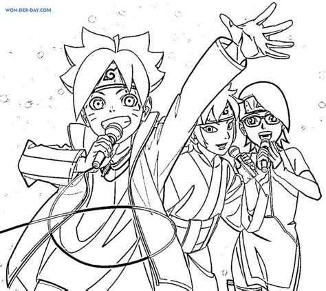 Boruto Coloring Pages Print And Color Wonder Day — Coloring Pages