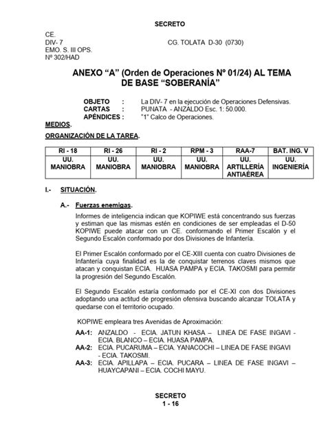 Anexo A Ogo Di 7 2024 Pdf Apoyo Aéreo Cercano Infantería