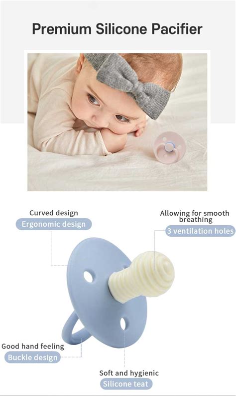 Round Pacifier Mitour Silicone