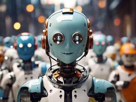 Premium Photo Robotic Techonological Background