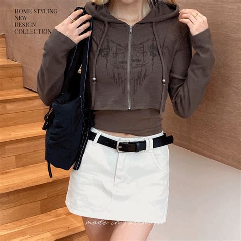 [한방에코디끝👍]캐쥬얼 스포티 은근섹시 2color 비스틴나시세트후드집업점퍼dct 에이블리