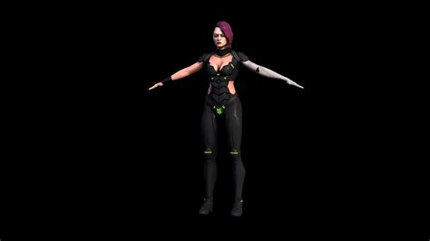 3d Model Character Assassin Vr Ar Low Poly Cgtrader