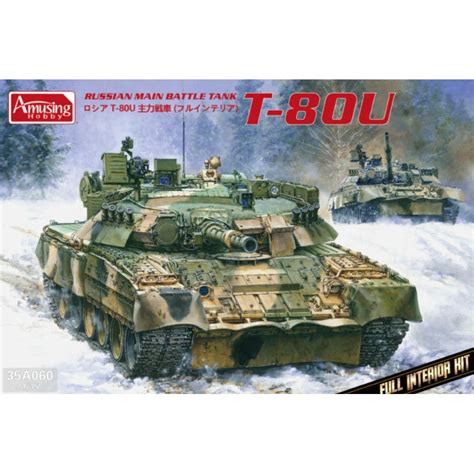 Russian Main Battle Tank T 80u Full Interior Kit Amusing Hobby 35a060