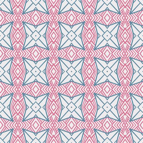 Premium Vector Seamless Abstract Geometric Pink And Blue Pattern