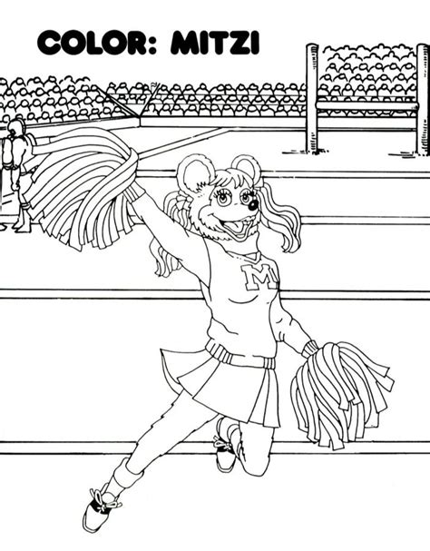Mitzi Coloring Sheet Coloring Pages Pizza Coloring Page Showbiz Pizza