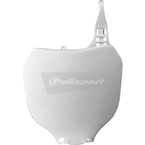 Policeport Front Numbers Plate White Compatible Yamaha Yz125 2000 20