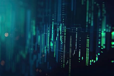 The Cityscape Serves As A Backdrop For The Computergenerated Graph