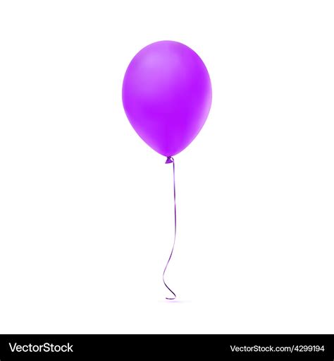 Purple Balloon Icon Royalty Free Vector Image Vectorstock