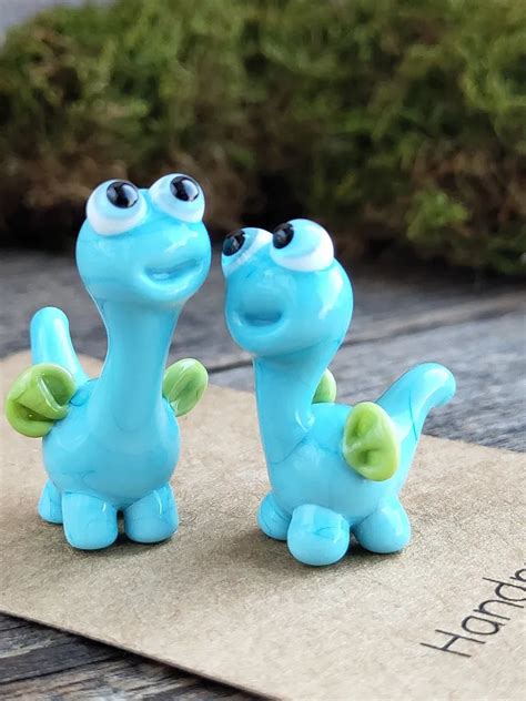 Dinosaur Ornaments Dinosaur Figurine Glass Dinosaur Decor Miniature