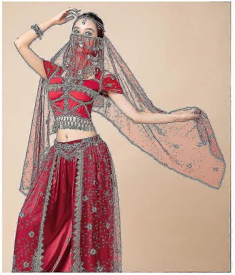 Princess Jasmine Cosplay For Women Indian Belly Dance Arabian Princess