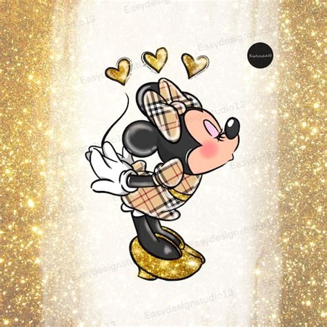 Minnie Mouse Png File Minnie Leopard Gold Glitter Minnie Etsy