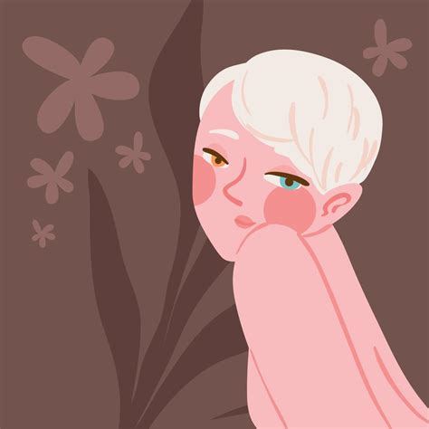 Woman With Different Colored Eyes 11143900 Vector Art At Vecteezy