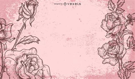 Fondo De Dibujo De Rosa