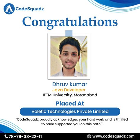 Congratulations Placement Futureskills Careersuccess Java