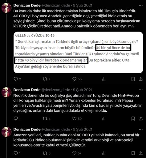 Sinan Cananın Türk Genetiği Açıklamasına Denizcan Dededen Yanıt Sabithaber