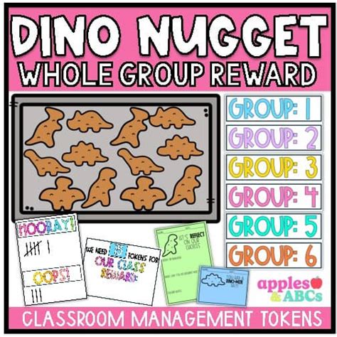 Dino Nugget Classroom Management Whole Class Points Tpt