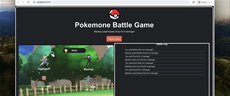 Pokemon Showdown Game With React Js Full Project Tutorial Dev Community