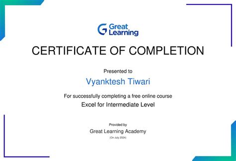 Excel Dataanalysis Continuouslearning Professionaldevelopment Greatlearning Vyanktesh Tiwari