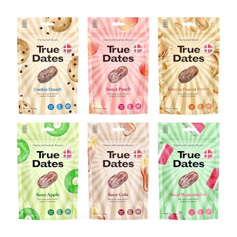 Candy Dates Variety 6 35 Ounce Bags Creamy Peanut