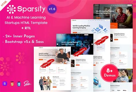 Sparsity Ai And Machine Learning Startups Template Envytheme
