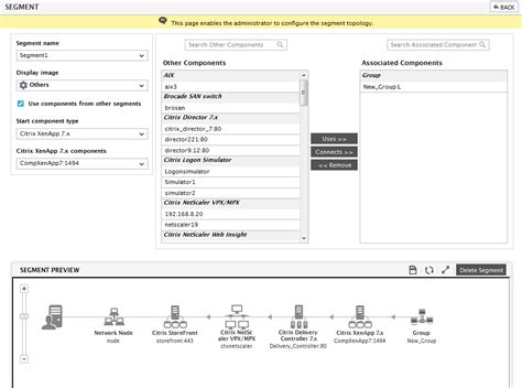 Manually Configuring A Segment Topology