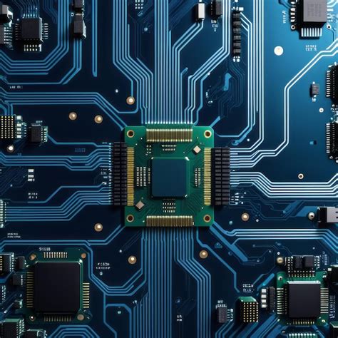 Premium Ai Image Advanced Technology Visualization Circuit Board Cpu