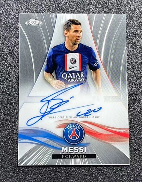 2022 23 Topps Chrome Paris Saint Germain Lionel Messi Au Lm