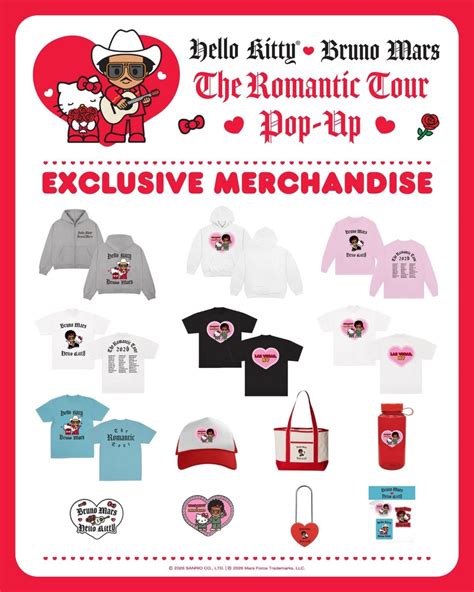 Hello Kitty Joins Bruno Mars Romantic Tour For A Kawaii Merch