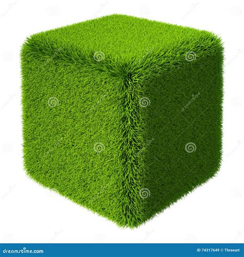 Grass Cube 3d Stock Illustration Illustration Of Garden 74317649