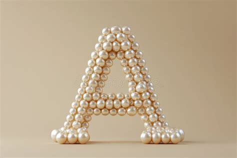 A Large Letter A Made Of Small Balls Stock Illustration Illustration Of Romantic Design