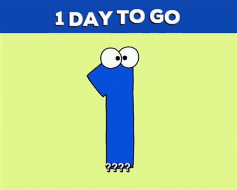 One Hour To Go Countdown 