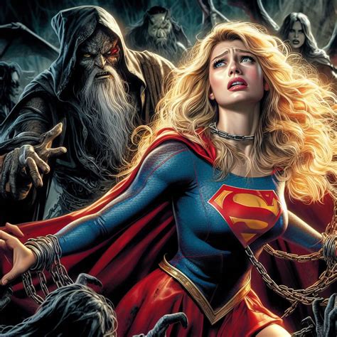 Supergirl Chained Up In The Evil Wizards Realm By Necromancer Rev On Deviantart