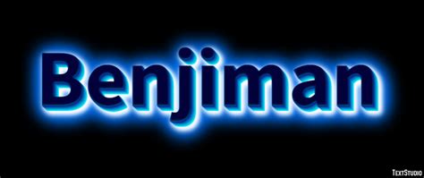 Benjiman Text Effect And Logo Design Name