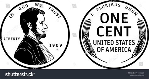 Abraham Lincoln Penny Coloring Page