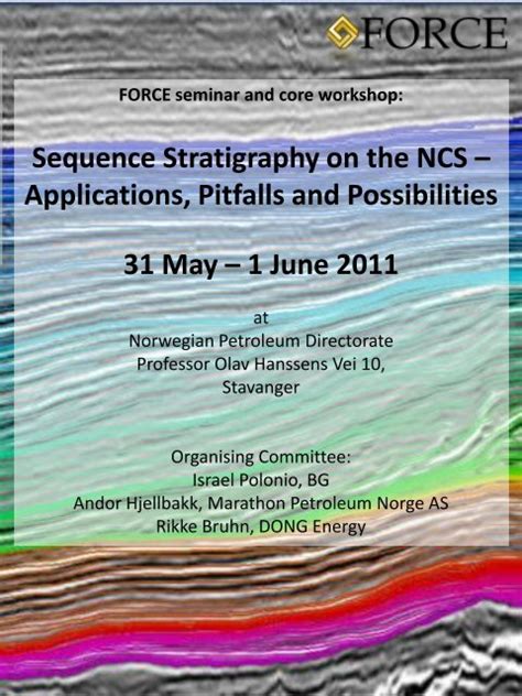 Sequence Stratigraphy On The Ncs â Applications Pitfalls Force